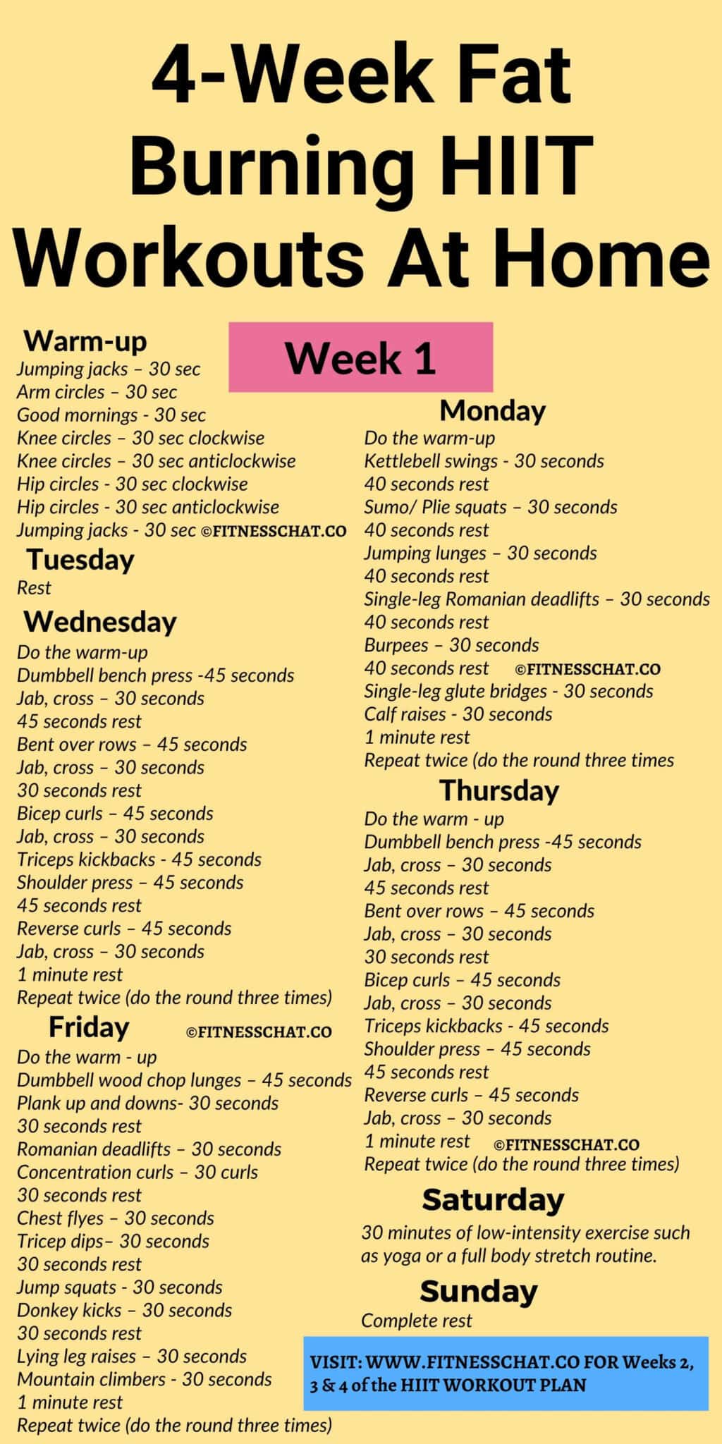 28 Day Workout Challenge to Start Exercising Again (Free PDF)