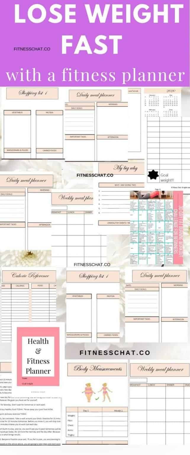Printable Health and Fitness Planner to Help You Smash Your Goals