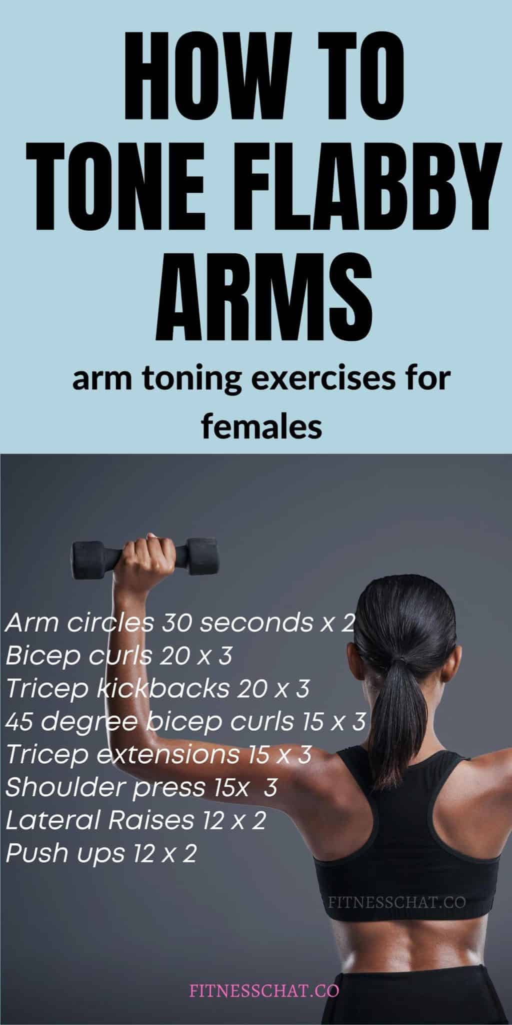 How to Tone Flabby Arms (Best Arm Workouts for Women)