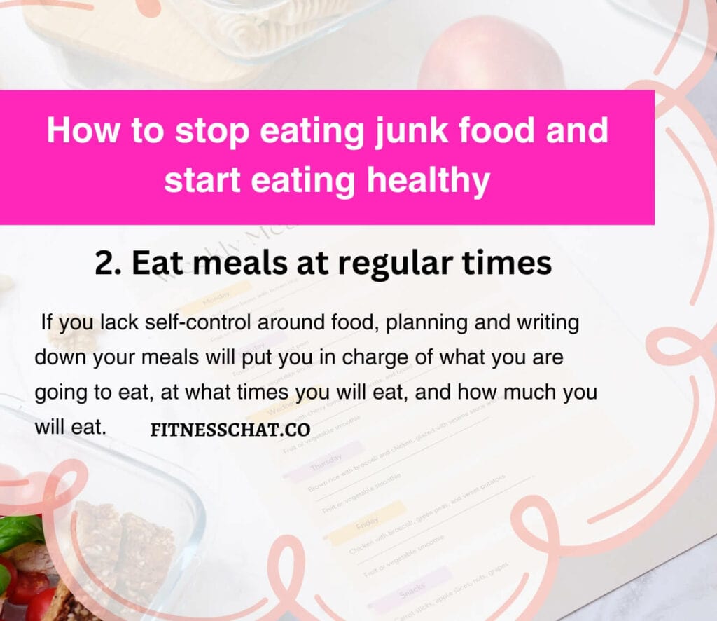 How to stop eating junk food and start eating healthy