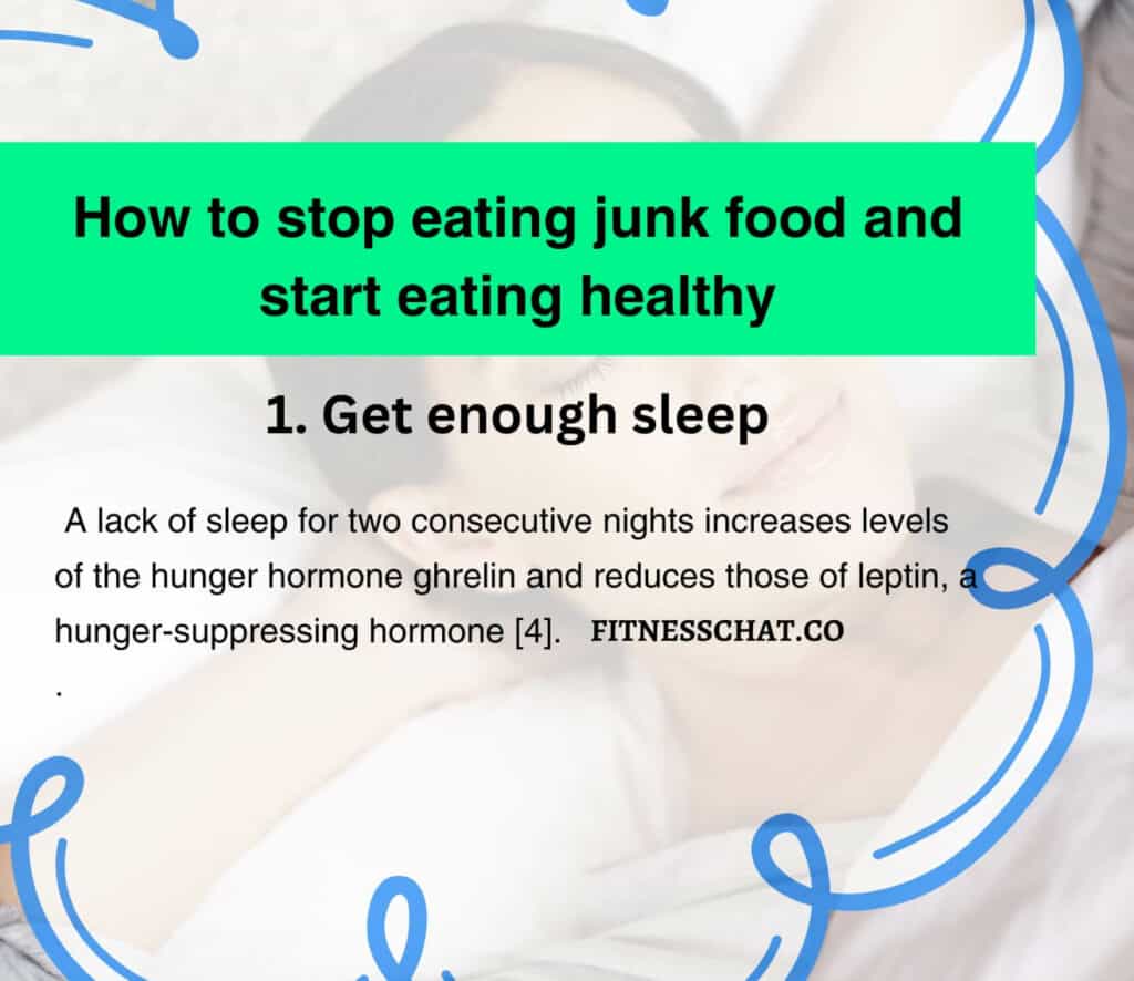 How to stop eating junk food and start eating healthy