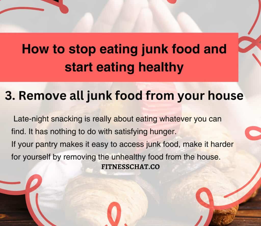 How to stop eating junk food and start eating healthy