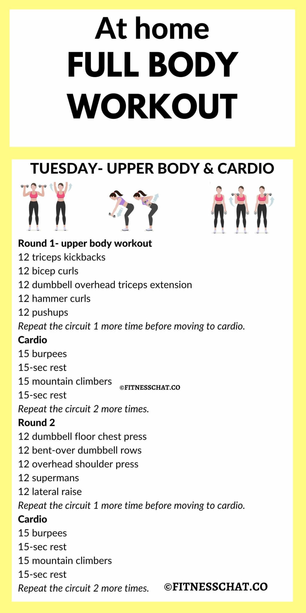 FREE 7-day Full Body Workout At Home (How to Workout At Home)