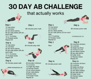 30 Day Ab Challenge for Beginners That Actually Works