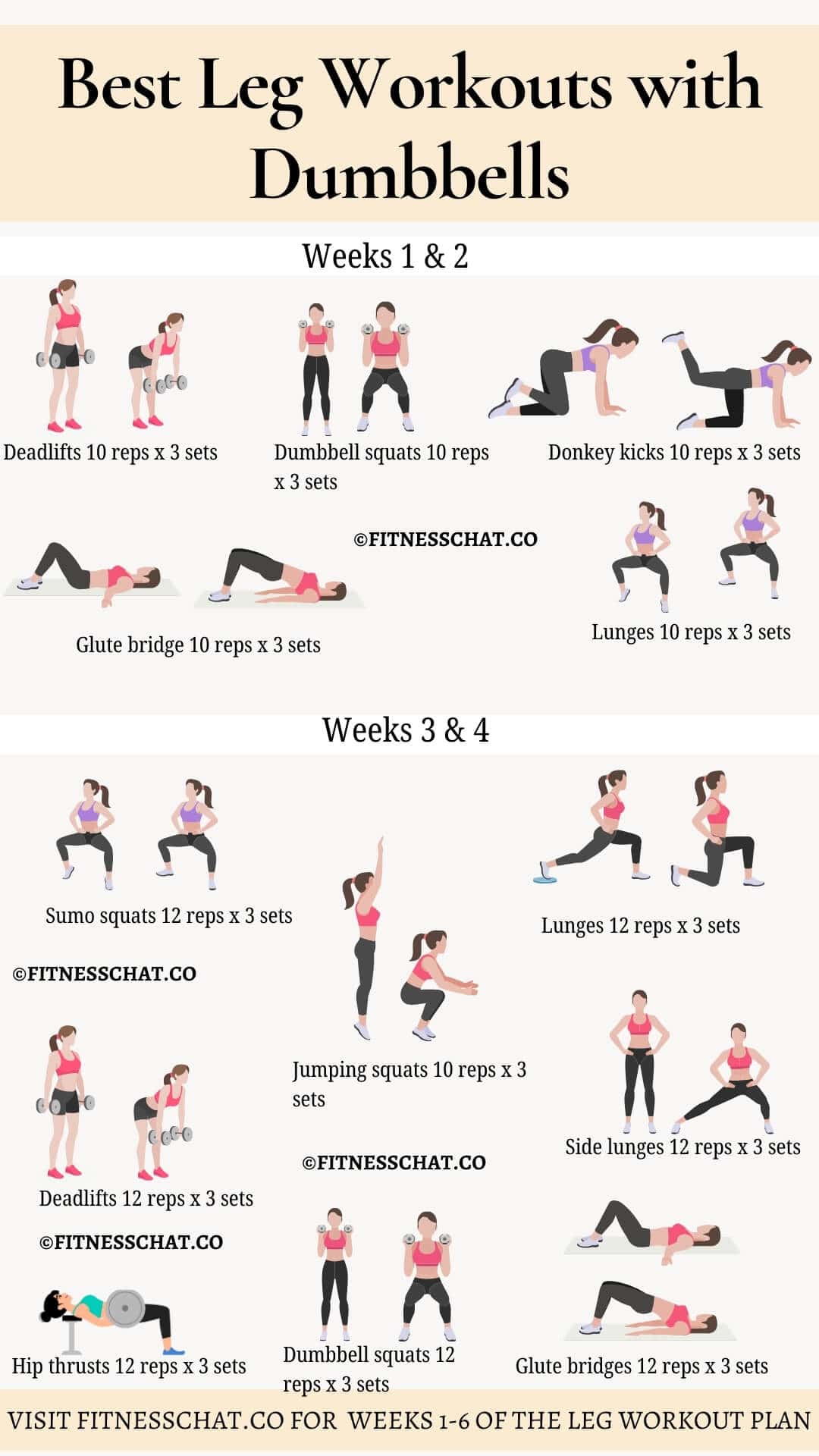 Best Dumbbell Leg Workouts for Women [6 week plan]