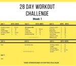 28 Day Workout Challenge to Start Exercising Again (Free PDF)