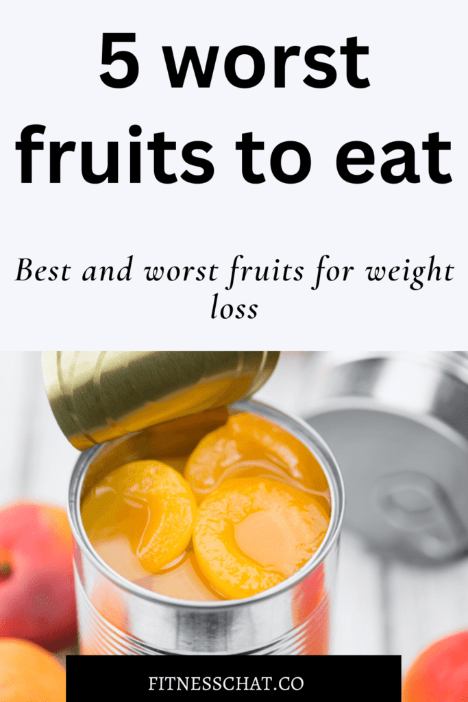 5 Fruits to Avoid for Weight Loss {backed by science}