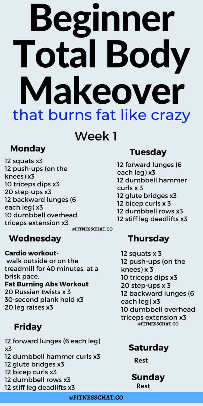 Best 30 Day Workout Plan for Beginners at Home (PDF)